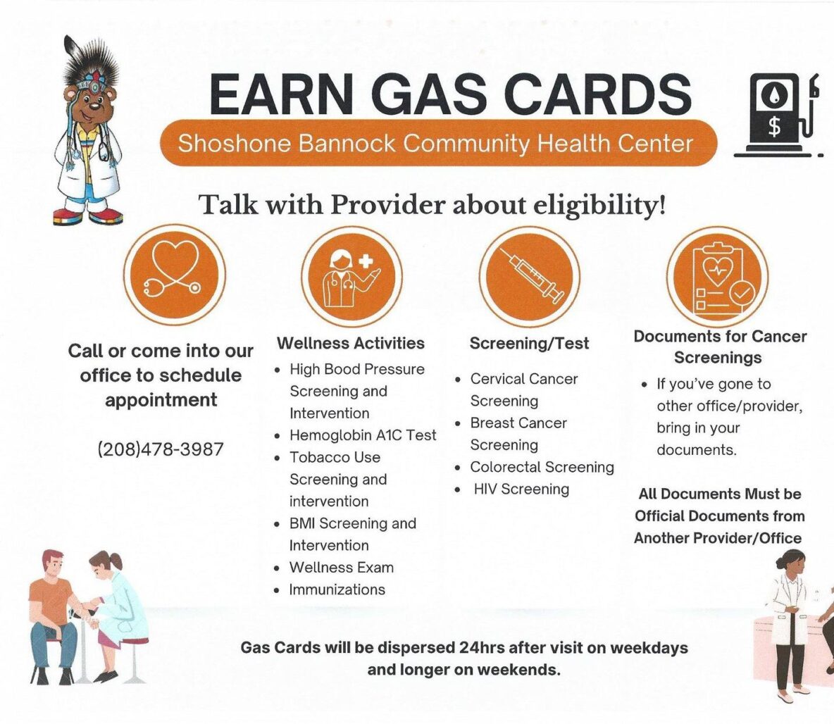 Earn a Gas Card with Qualifying Visit | Shoshone-Bannock Community ...